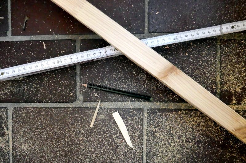 Measuring Tape on the Ground Stock Image - Image of measure, centimeter ...