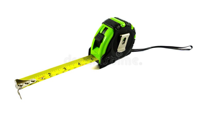 Measuring Tape Isolated on White Background Stock Image - Image of ...