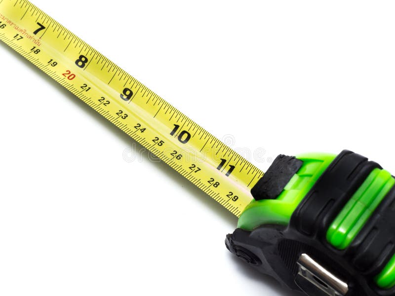 Measuring Tape Isolated on White Background Stock Photo - Image of ...