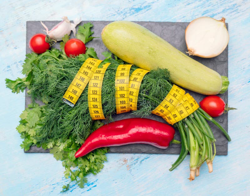 Measuring Tape for Measuring the Circumference on Vegetables Stock ...