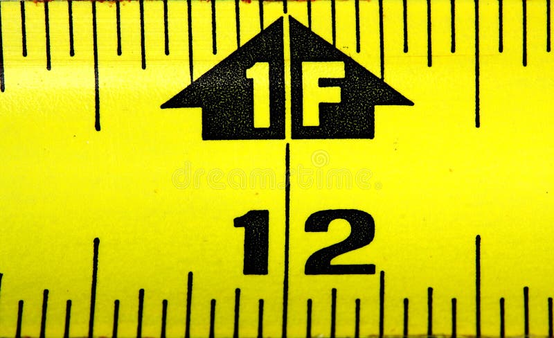Measuring Tape One Foot stock image. Image of distance - 14901227