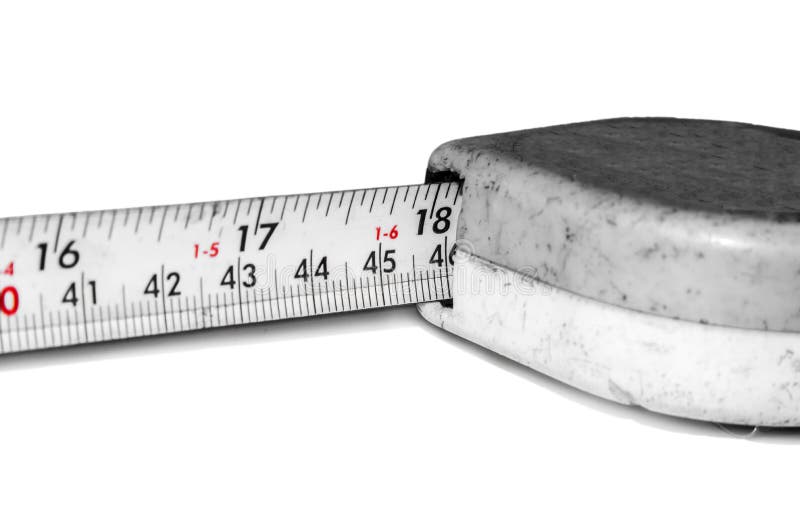 Measuring Tape with Red Signs Stock Photo - Image of line, measure ...