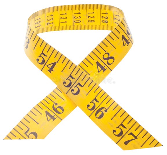Measuring Tape in Ribbon Shape Stock Photo - Image of tape, isolated ...