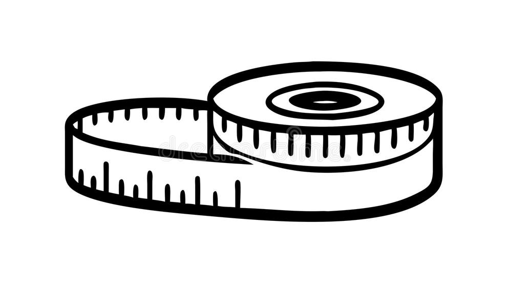Rolled Measuring Tape Icon Stock Illustrations – 314 Rolled Measuring ...