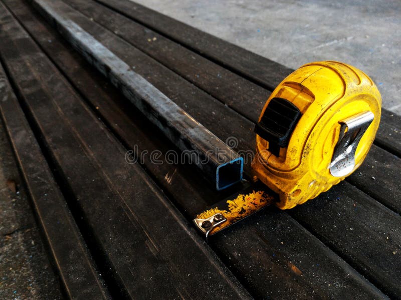 Measuring tape on steel stock photo. Image of closeup - 88045232