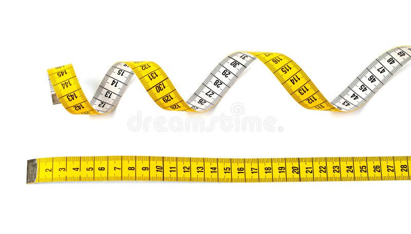 Measuring Tape of Tailor with Indicators Stock Photo - Image of ...