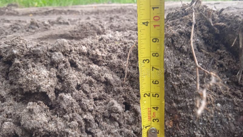 Measuring Tape Tool on a Construction Site Stock Image - Image of ...