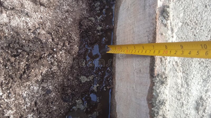 Measuring Tape Tool on a Construction Site Stock Photo - Image of ...