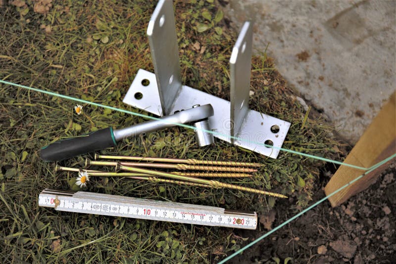 Measuring tape and tools stock photo. Image of closeup - 216052730