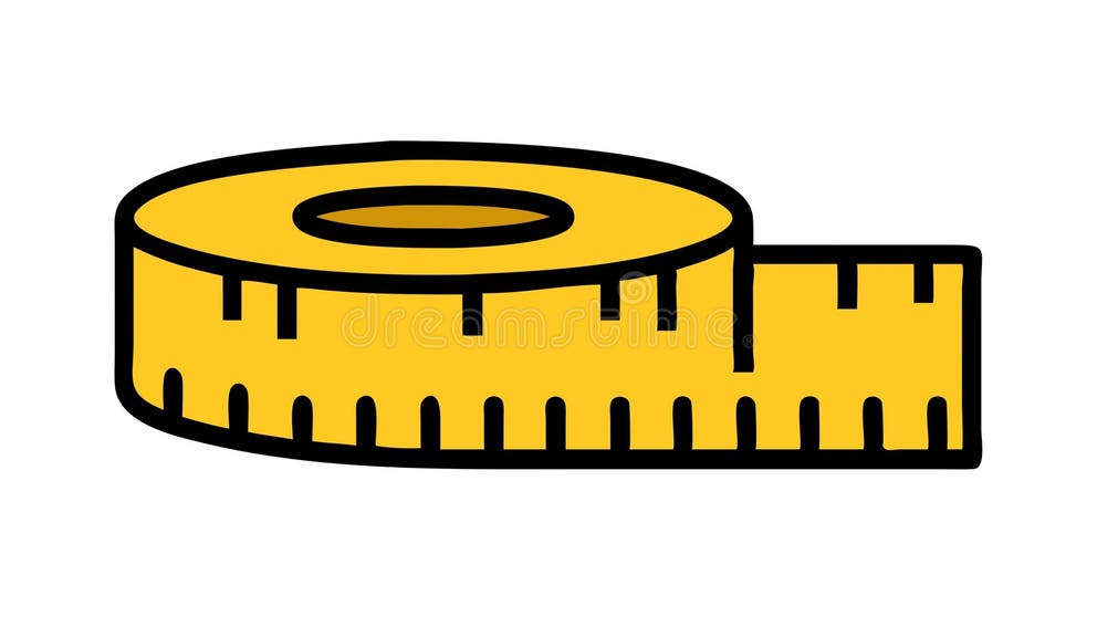Measuring Tape Vector Icon for Tailoring and DIY, Vector Design ...