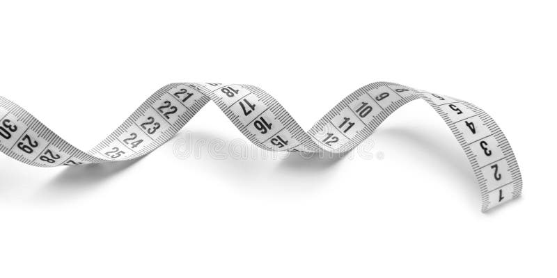 Measuring Tape on White Background Stock Photo - Image of background ...