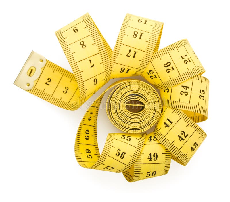 Measuring Tape, on White Background, Slimming Concept Stock Image ...