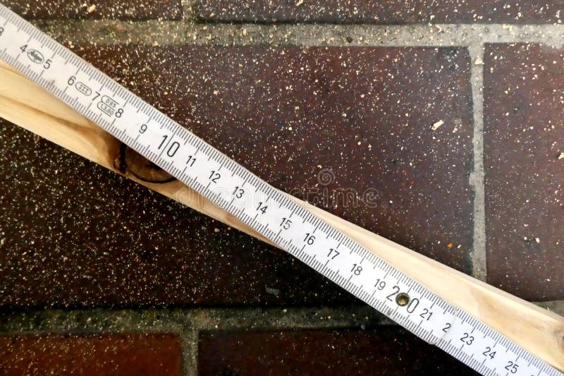 Measuring Tape on the Ground Stock Photo - Image of hobby, material ...