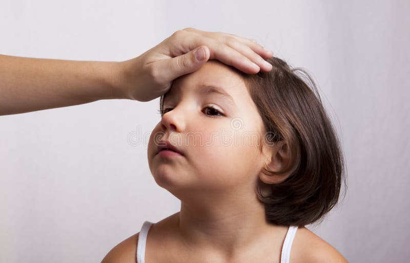 Measuring Temperature with Hand Stock Image - Image of toddler, person ...