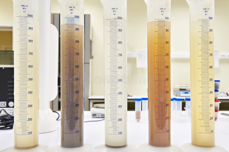 Measuring Test Tubes with Different Liquid Ib Laboratory Stock Image ...