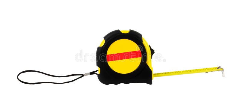 Measuring Tool Construction Tape Measure .isolated on White Background ...