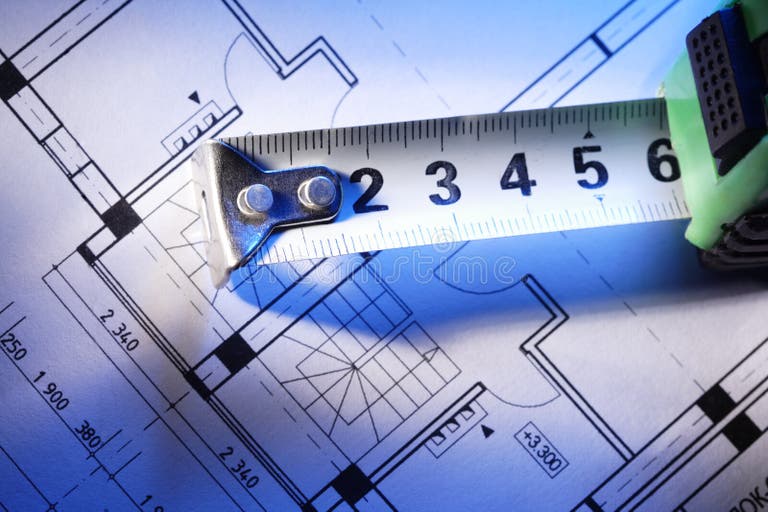 Measuring tool and draft stock image. Image of instrument - 9579173