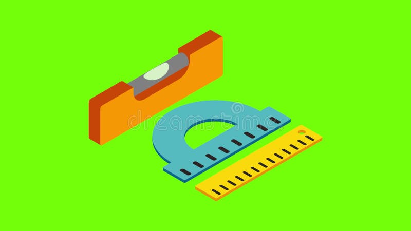 Measuring Tool Icon Animation Stock Footage - Video of green, device ...