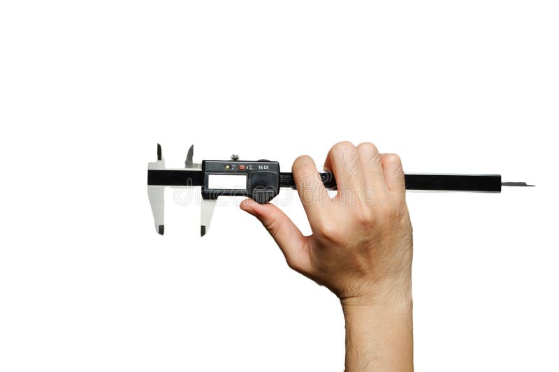 102 Measuring Tool Vernier Caliper Hand Isolated White Background Stock ...