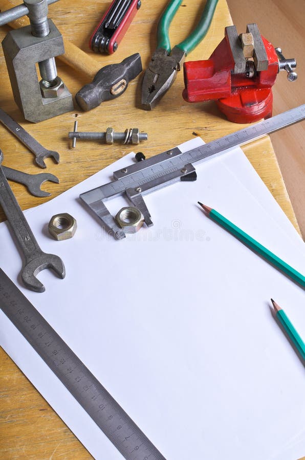 The Measuring Tool and White Sheets Stock Image - Image of measure ...