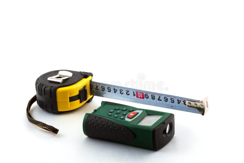 Measuring tools stock image. Image of steel, scale, white - 12697211