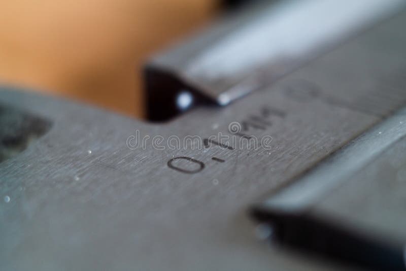 Measuring Tools. Caliper Close-up. Scale of Division on a Tool. Stock ...