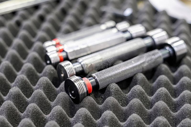 Tool Gauges for Checking Threads and Holes Stock Photo - Image of gauge ...