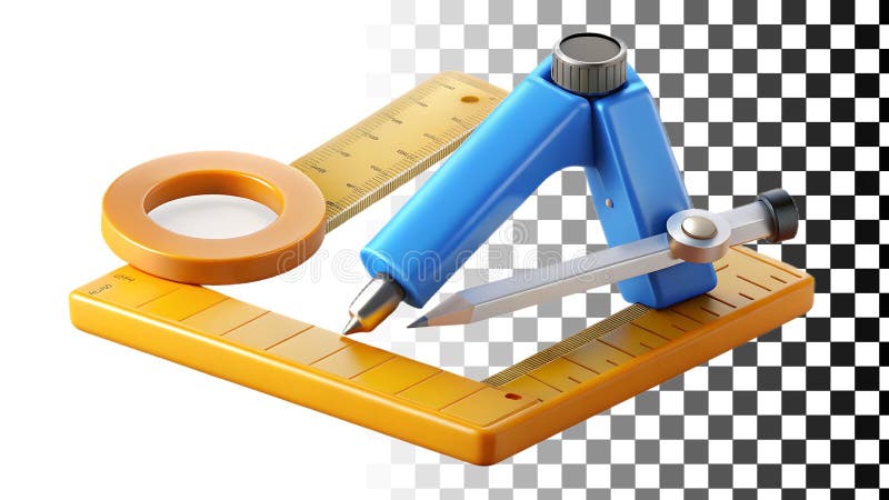 Measuring Tools, Ruler and Compass, Math Instruments Png Transparent ...