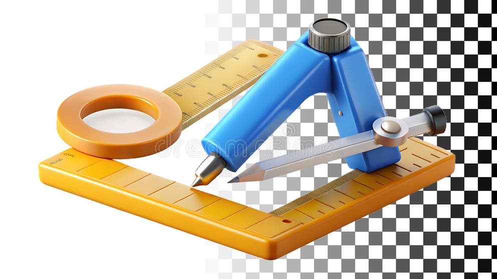 Measuring Tools, Ruler and Compass, Math Instruments Png Transparent ...