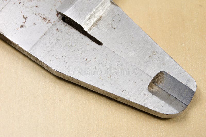 Measuring Tools in the Workshop. Caliper for Locksmith Work on a Stock ...