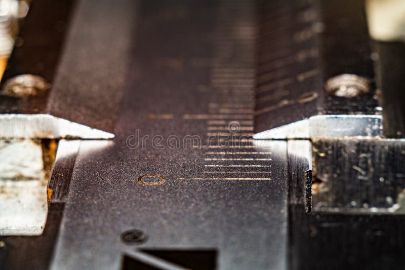 Measuring ToolsSlide Calipers, Numbers and Scale of Division on a ...