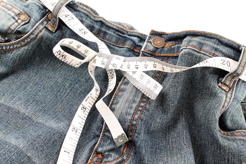 Measuring waste line stock photo. Image of sizing, health - 11828650