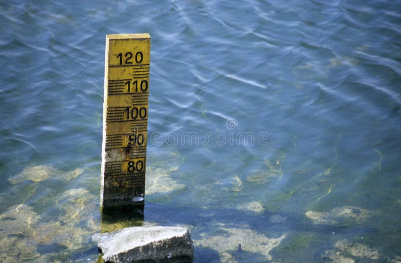 Measuring Water Levels stock image. Image of countryside - 772371