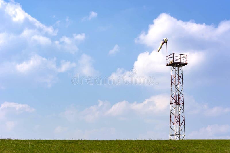 Measuring Wind Force and Direction Using a Cone Stock Image - Image of ...