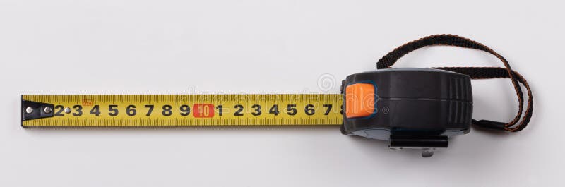 Measuring Yardstick Isolated on White Background Stock Image - Image of ...