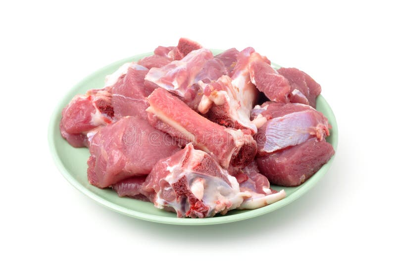 Meat stock photo. Image of fresh, animal, plate, bone - 10662470