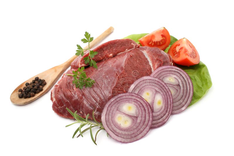 Meat stock image. Image of fresh, beef, meal, slice, spoon - 8259527