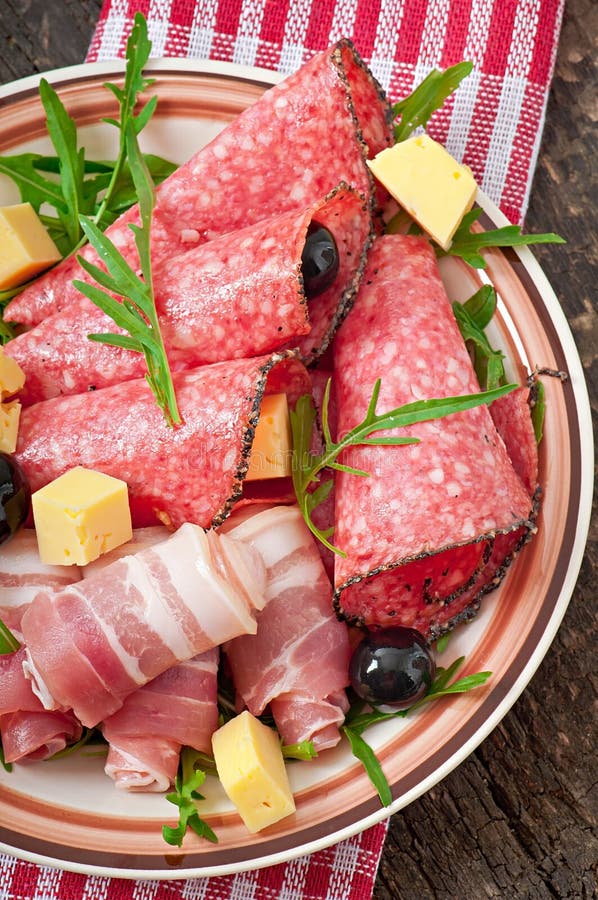 Meat appetizer stock image. Image of composition, lunch - 43074839