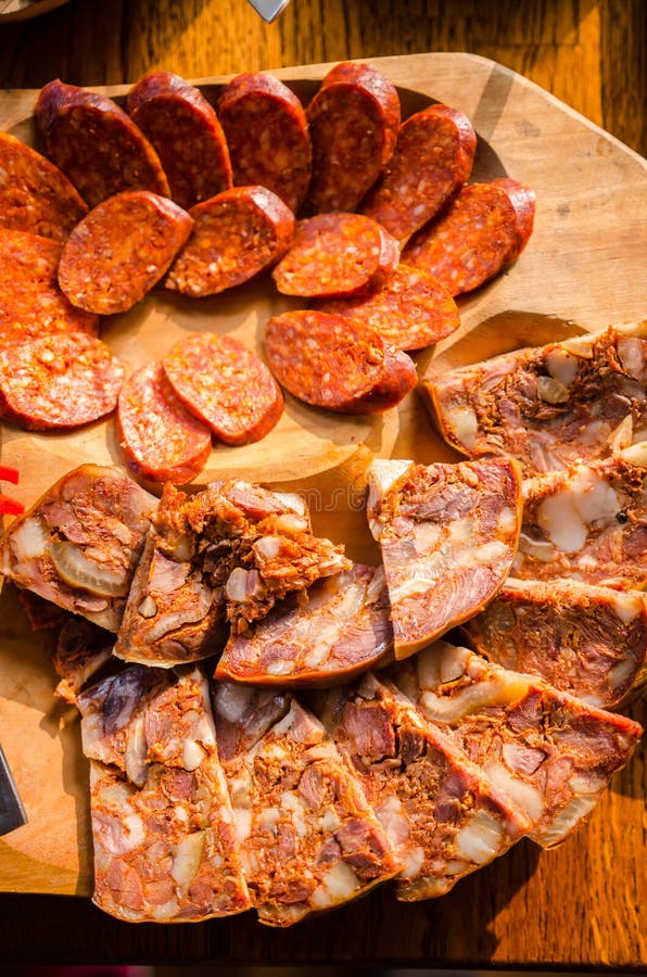 Meat and Appetizers Platter Stock Photo - Image of appetizers, board ...