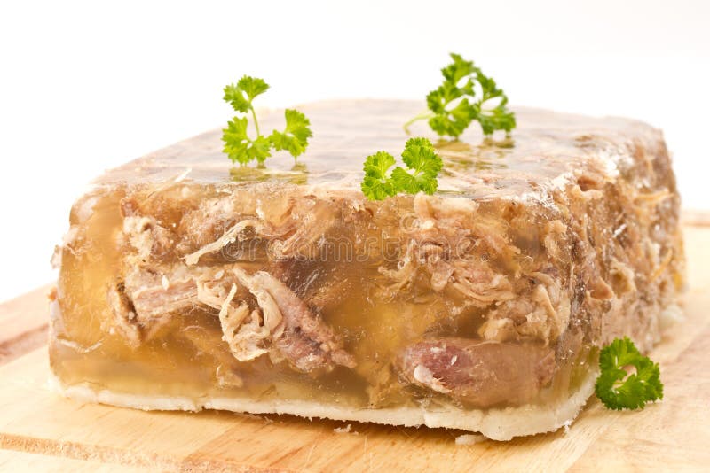 Meat in aspic stock photo. Image of jellied, meal, aspic - 23463142