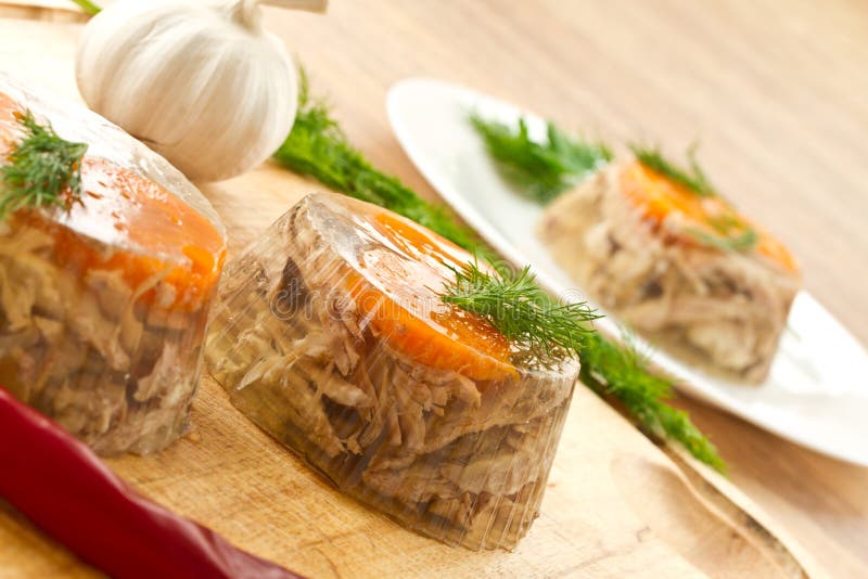 Meat aspic stock image. Image of carrots, jelly, boiled - 27777733