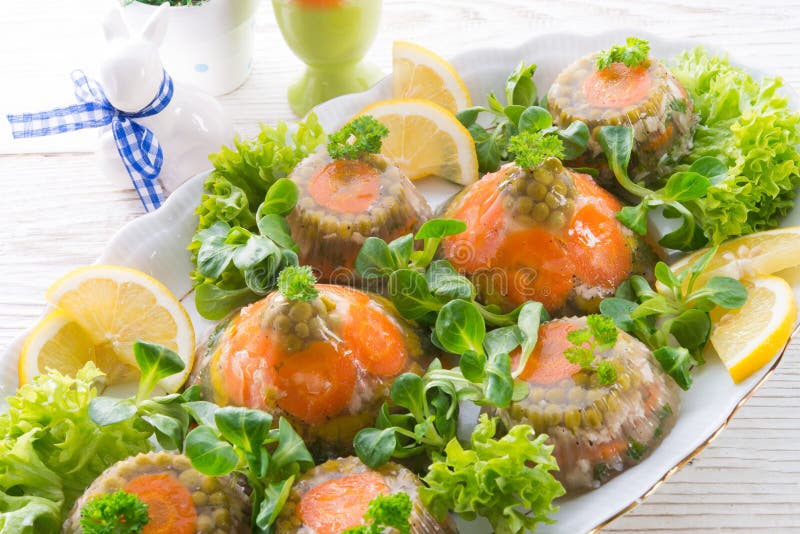 Meat aspic stock photo. Image of diet, food, macro, jelly - 29490572