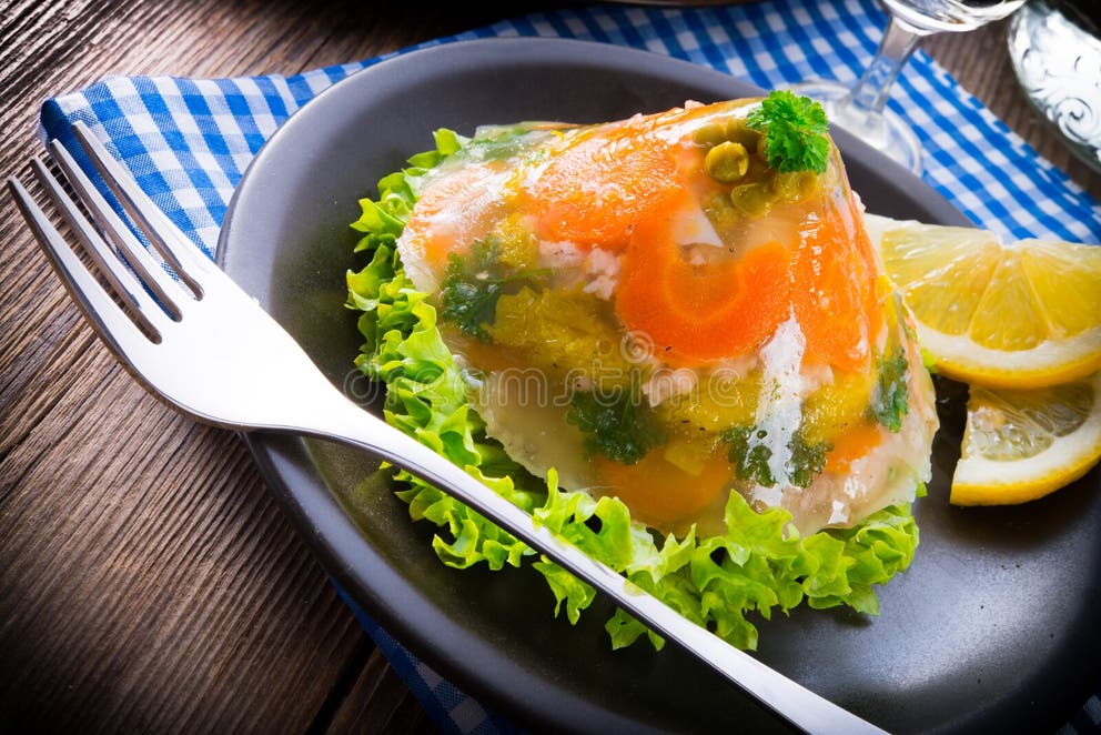 Meat aspic stock image. Image of alcohol, diet, cheese - 29509757