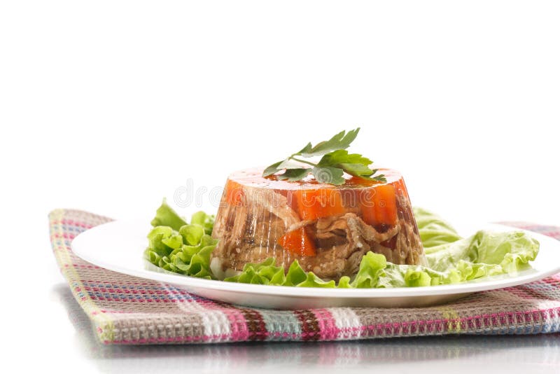 Meat aspic stock photo. Image of jelly, beef, fresh, dill - 38556160