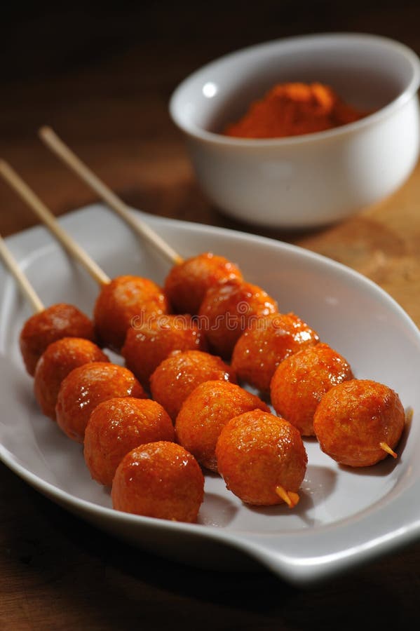 Meat ball stock image. Image of portion, ball, leaf, beef - 37716619