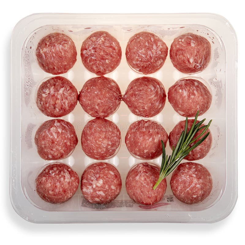 Meat Balls Raw Package Isolated Stock Photos - Free & Royalty-Free ...