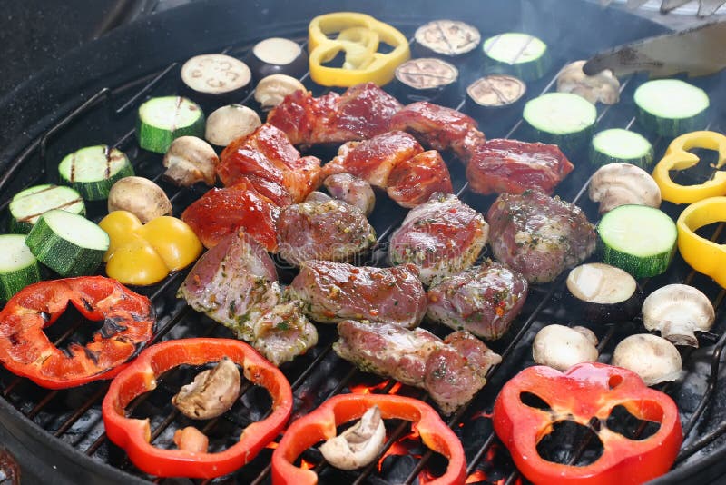 Meat barbeque stock image. Image of meal, meat, rest - 13616035