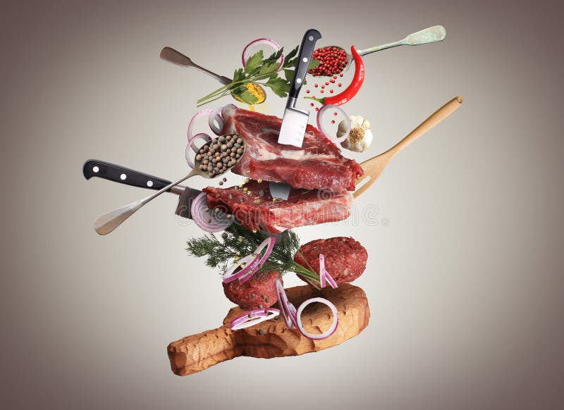 Meat stock image. Image of cuisine, kitchen, restaurant - 81884865