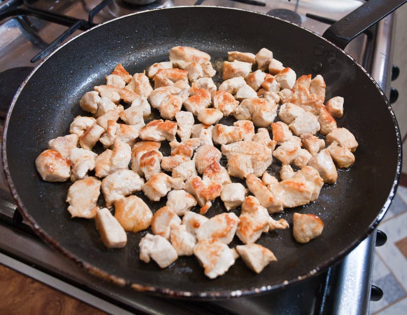 Meat being cooked stock image. Image of cooked, meal - 22886405