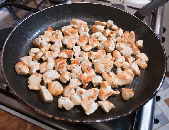 Meat being cooked stock image. Image of cooked, meal - 22886405